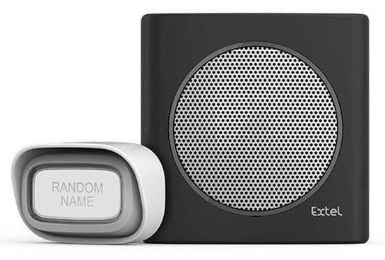 Extel diBi Flash soft black draadloze deurbel - zaak.shop Extel diBi Flash soft black draadloze deurbel - zaak.shop